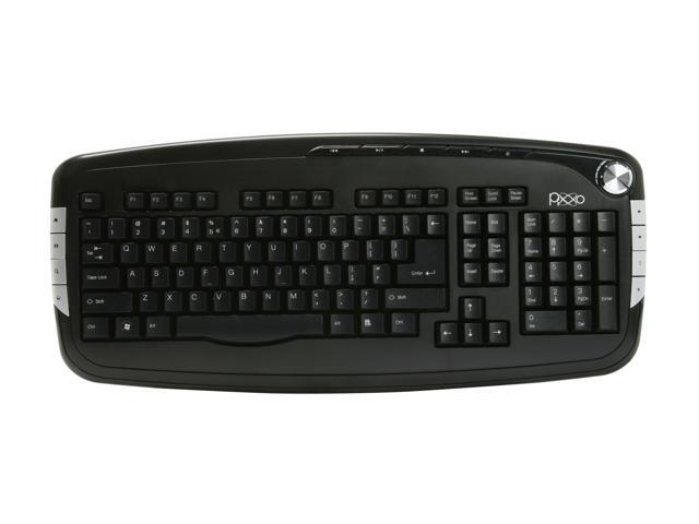Pixxo KA-75W1 2.4GHz Wireless Keyboard and Laser Mouse - Newegg.com