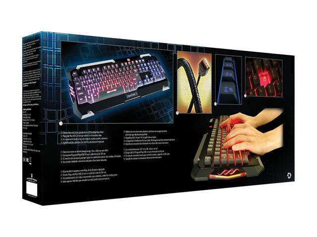 ENHANCE GX-K2 LED Gaming Keyboard with Mechanical Feel Hybrid Switches ...