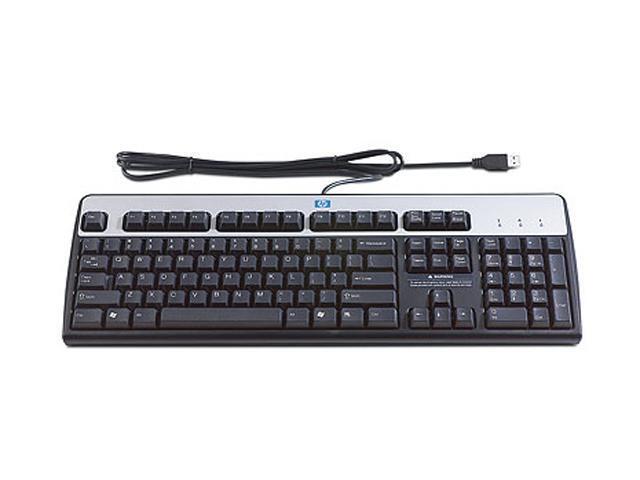 HP DT528A#ABA Black&Silver Wired Keyboard - Newegg.com