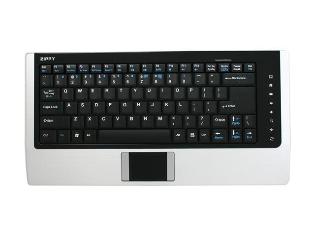 ZIPPY BT-637 Black&Silver Bluetooth Wireless Keyboard - Newegg.com