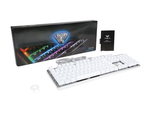 AULA Unicorn Backlit Mechanical Keyboard with Multi-color LED ...