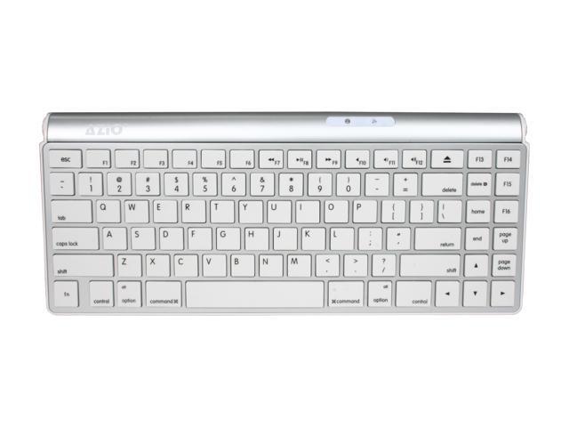 AZIO KB333BM White Bluetooth Wireless Keyboard (for Mac/ipad/iphone ...