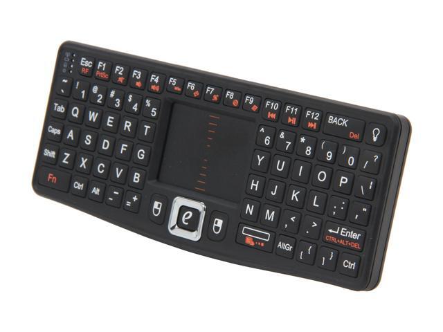 VisionTek Candyboard Keyboard with Touchpad 900508 Black RF Wireless ...