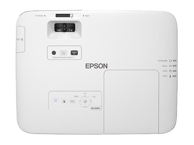 Epson PowerLite 2065 XGA 3LCD Wireless Projector 5500 lumens, V11H820020 - Newegg.com