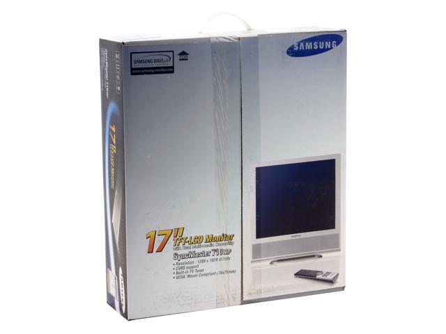 SAMSUNG 710MP-SV Silver 17" 8ms LCD Monitor w/ TV Tuner 300 cd/m2 700:1 ...
