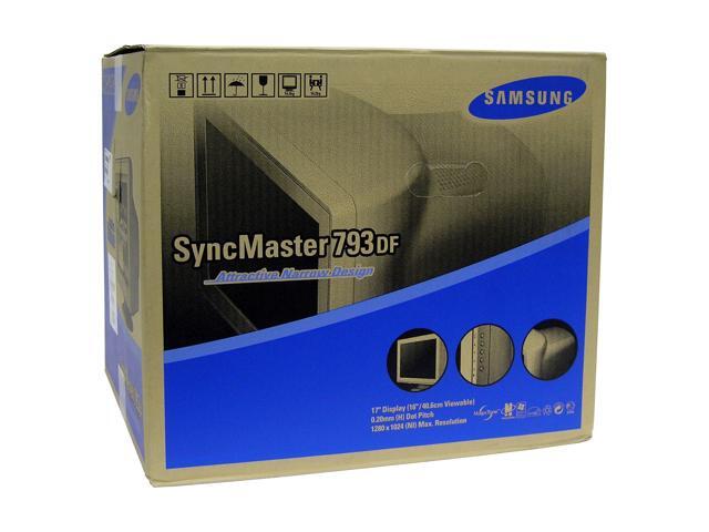 SAMSUNG 793DF-T/T Silver-Black 17" DynaFlat CRT Monitor - Newegg.com