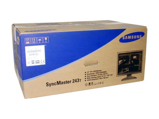 SAMSUNG 243T-Silver Silver 24" 25ms DVI Widescreen LCD Monitor 300 cd ...
