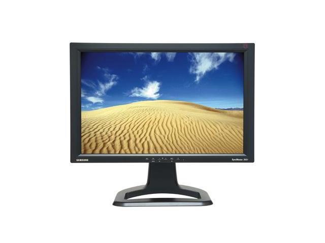 SAMSUNG 243T-Black Black 24" 25ms DVI Widescreen LCD Monitor 300 cd/m2 ...