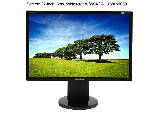 SAMSUNG 2243BWX High Gloss Piano Black 22" 5ms DVI Widescreen LCD ...
