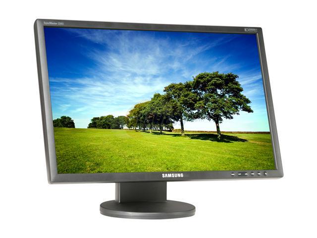 SAMSUNG 2243BWT-TAA Matte Black 22" 5ms Height & Pivot Adjustable ...
