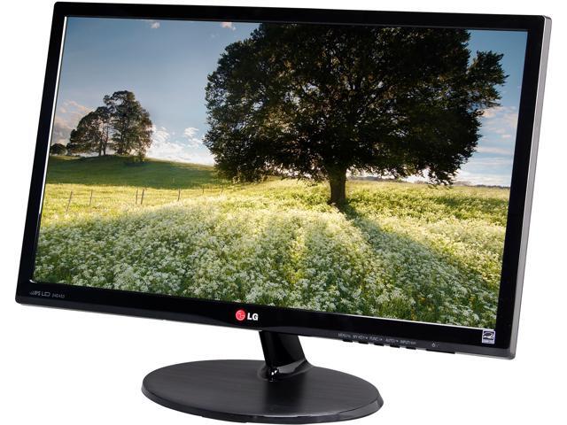 LG 23.8" IPS LCD Monitor, IPS Panel 5ms (GTG) D-Sub, DVI, HDMI 24EA53V ...