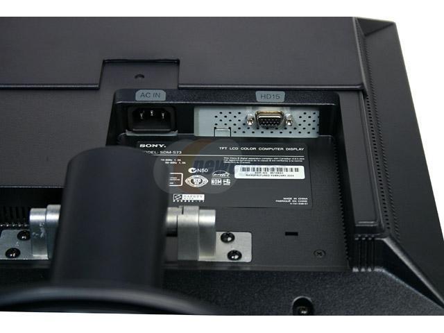 SONY 17" Active Matrix, TFT LCD SXGA LCD Monitor 16 ms 1280 x 1024 SDM ...