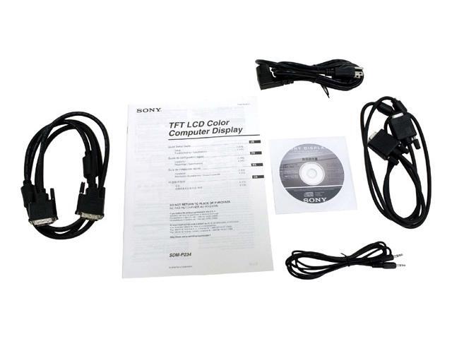 SONY 23" Active Matrix, TFT LCD WUXGA LCD Monitor 16 ms 1920 x 1200 D ...