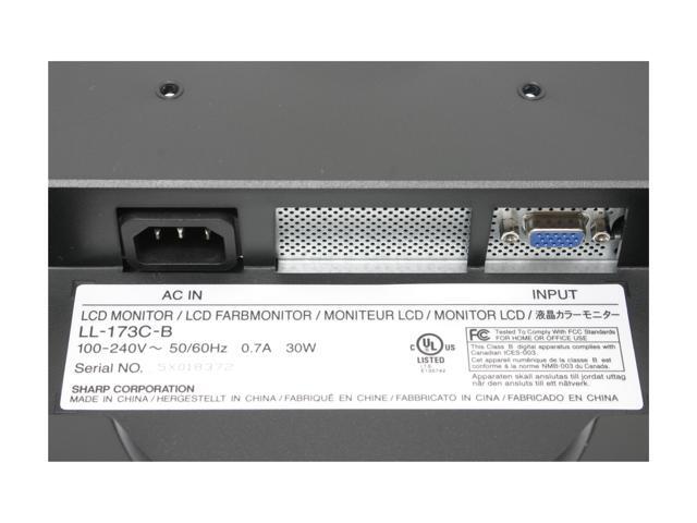 SHARP 17" TFT LCD SXGA LCD Monitor 12 ms 1280 x 1024 LL-173C - Newegg.com