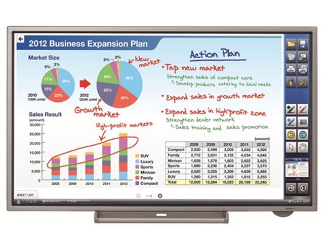 Sharp PN-L602B 60" Edge LED LCD Touchscreen Monitor - 6 ms - Newegg.com