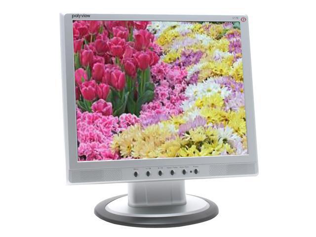 Polyview 17" Active Matrix, TFT LCD SXGA LCD Monitor 14 ms 1280 x 1024 ...