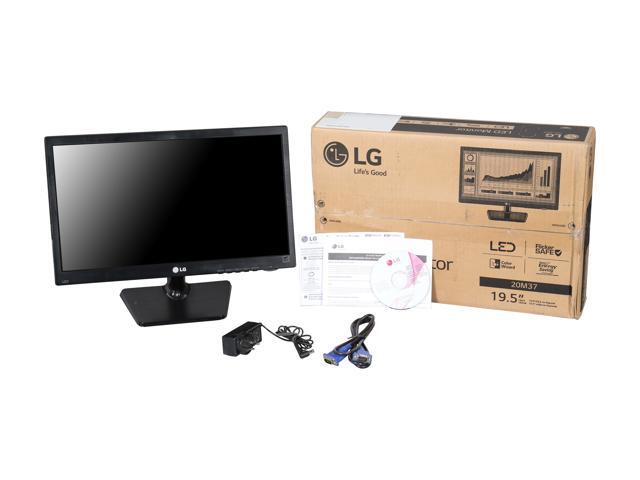 Refurbished: LG 19.5" LCD Monitor 5 ms 1600 x 900 D-Sub, DVI-D 20M37D-B ...