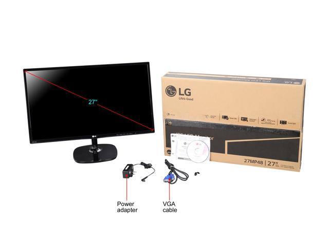 Open Box: LG 27MP48HQ-P Black 27" IPS LED LCD Monitor, 1920 x 1080, 5ms ...