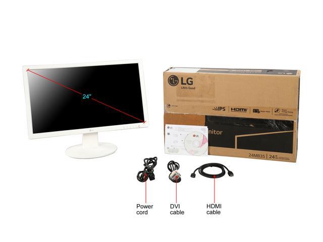 Refurbished: LG 24" LCD/LED Monitor 5 ms 1920 x 1080 24MB35V-W - Newegg.com