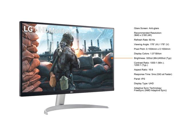 LG 27" 60 Hz IPS UHD Monitor 5ms (GtG at Faster) FreeSync (AMD Adaptive ...