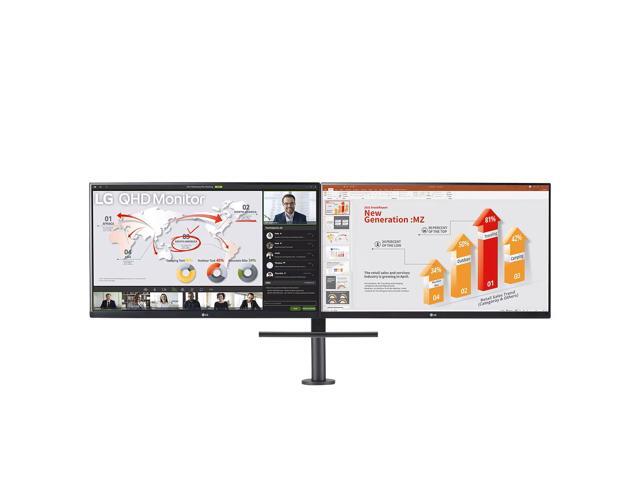 LG 27" Dual IPS QHD Monitors - LCD Flat Panel - 5 ms - FreeSync - 2560 ...