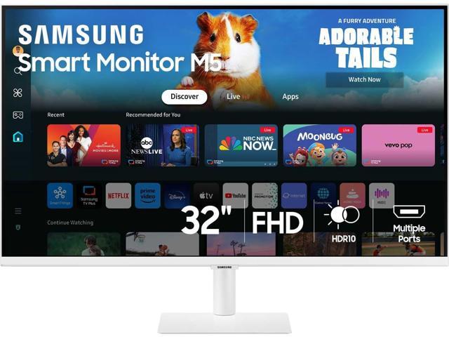 Samsung 32" Smart Monitor M5 (M50D) FHD with Streaming TV and Speakers ...