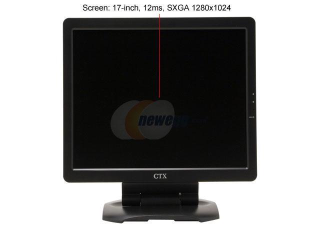 CTX X761A 17" SXGA 1280 x 1024 D-Sub Built-in Speakers LCD Monitor ...
