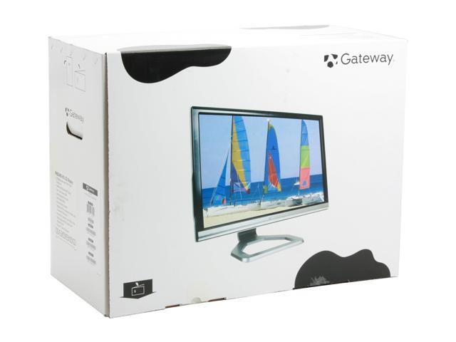 Gateway FHD2400 Black-Silver 24" 3ms HDMI Widescreen LCD Monitor w/ 4 ...