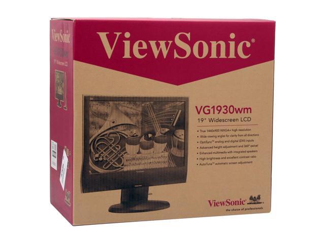 ViewSonic 19" Active Matrix, TFT LCD WXGA+ LCD Monitor 5 ms 1440 x 900 ...