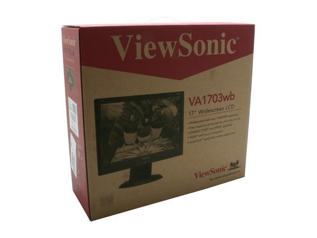 ViewSonic 17" Active Matrix, TFT LCD SXGA LCD Monitor 8 ms 1440 x 900 D ...