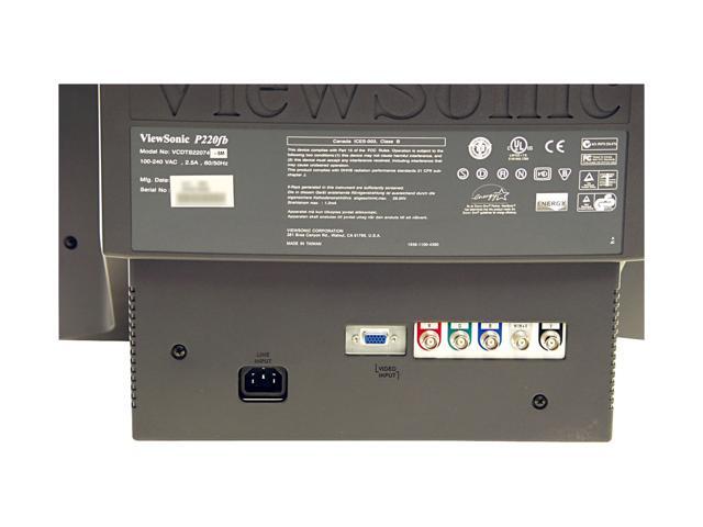 Open Box: ViewSonic P220FB Black 22" CRT Monitor - Newegg.ca