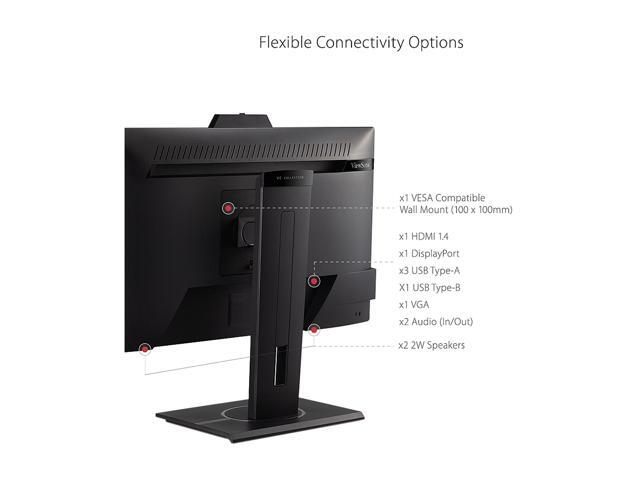 ViewSonic VG2440V 24 Inch 1080p IPS Video Conferencing Monitor with ...