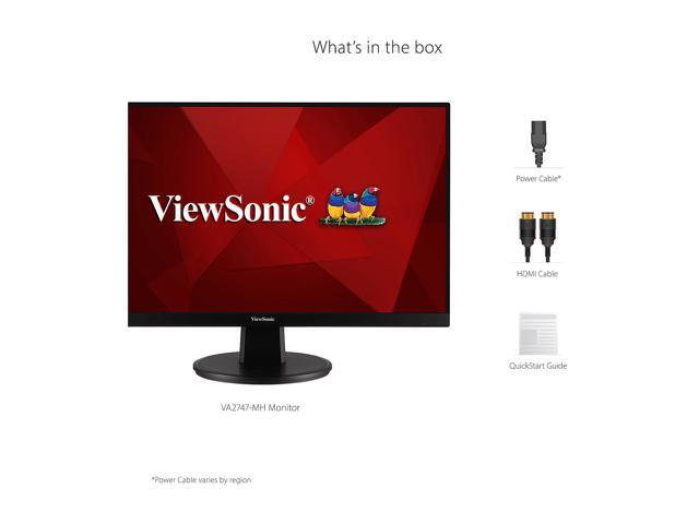 ViewSonic VA2747-MH 27 Inch Full HD 1080p Monitor with Ultra-Thin Bezel ...