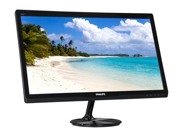 PHILIPS 247E4LHAB Black 23.6" 2 ms (GTG) Dual HDMI Widescreen LED ...