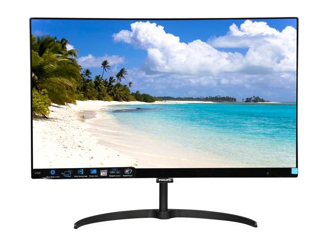 Philips 246E8QDSB 24" Class IPS Ultra Slim LED Monitor, 1920x1080, 129% ...