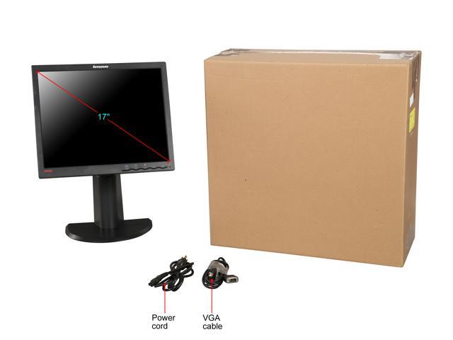Open Box: Lenovo 17" LCD Monitor 5 ms 1280 x 1024 D-Sub, DVI ...