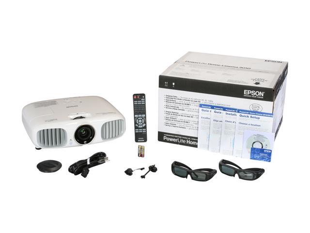 EPSON V11H421020 LCD PowerLite Home Cinema 3010 Projector - Newegg.com
