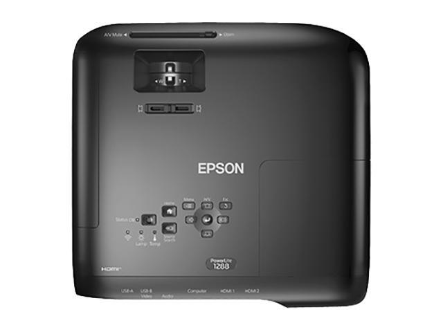 Refurbished: EPSON V11H978120-N 3LCD Meeting Room Projector with Built ...