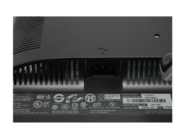 HP w1907 Black-Silver 19" 5ms Widescreen LCD Monitor - Newegg.com