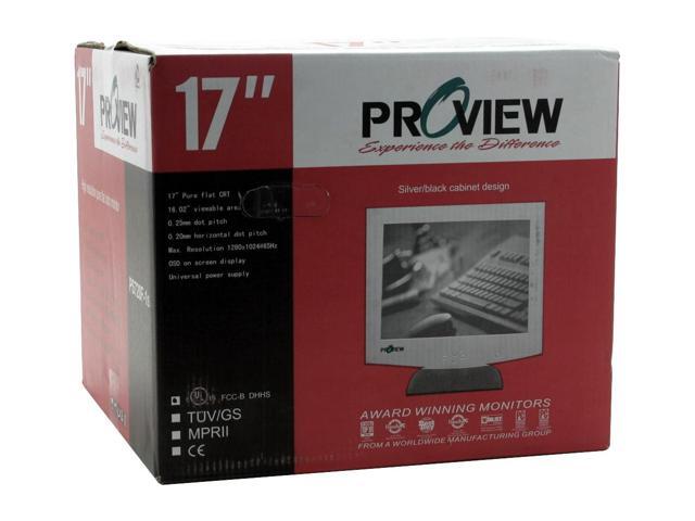 PROVIEW PS720F-1S Black and Silver 17" CRT Monitor - Newegg.com