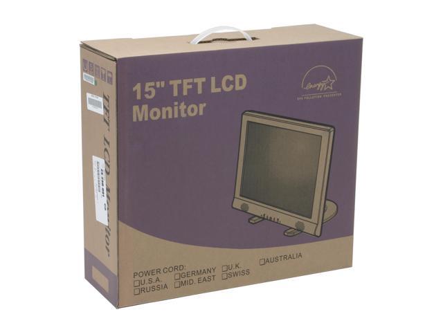 ViewStar 15" TFT LCD XGA LCD Monitor 16 ms 1024 x 768 D-Sub PV1588 ...