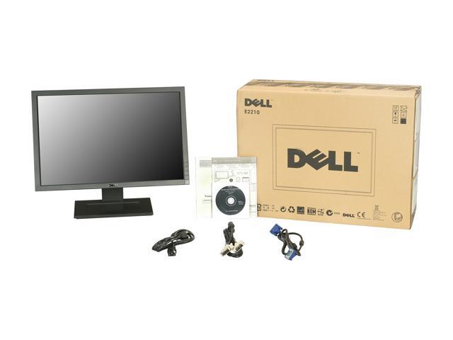 Dell E-Series E2210 Black 22" 5ms Widescreen LCD Monitor 250 cd/m2 1000 ...