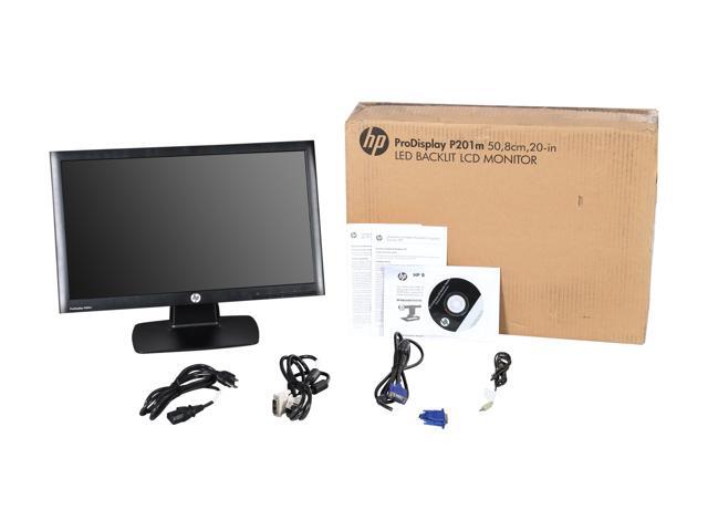 HP Promo ProDisplay P201m Black 20" 5ms Widescreen LED Backlight LCD ...