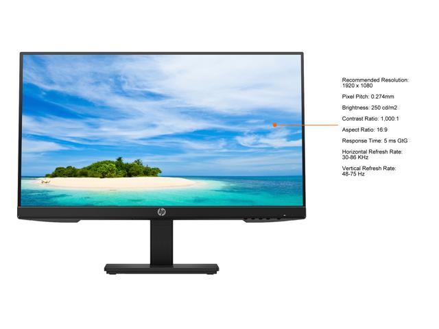 HP 24" (23.8") Monitor Monitor 5 ms GtG 1920 x 1080 D-Sub, HDMI ...