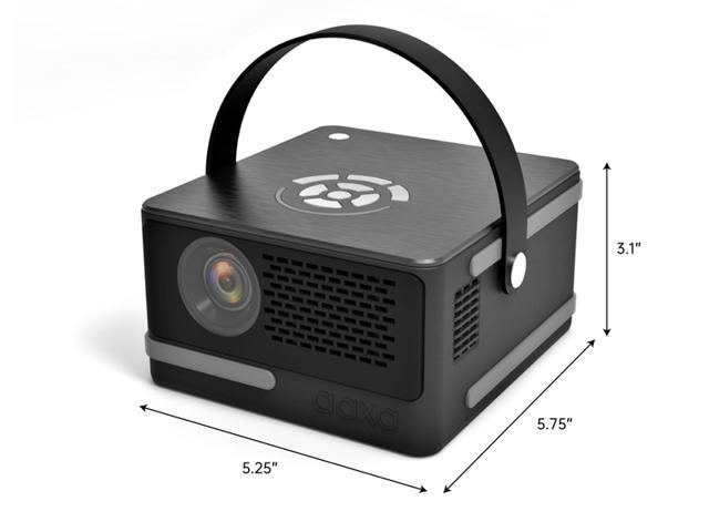 AAXA P6 Ultimate Smart Mini Projector, 6 Hour Battery, 1100 LED Lumens ...