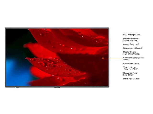 NEC Display Solutions MA551 55" Wide Color Gamut Ultra High Definition ...