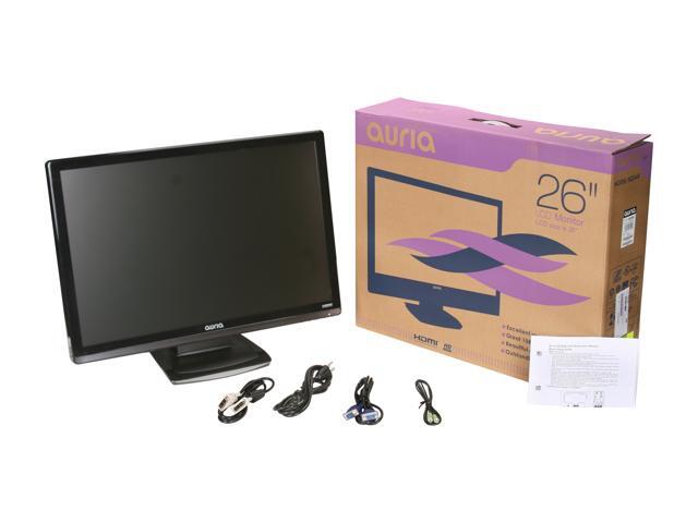 Auria 25.5" TFT LCD WUXGA LCD Monitor 5 ms 1920 x 1200 D-Sub, DVI, HDMI ...
