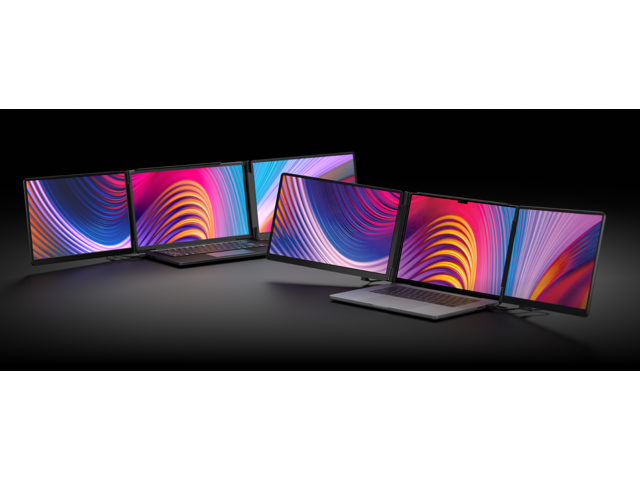 Monduo 16 Inch Pro Duo Monitor, 16" TriScreen for 16"-18" Laptops ...