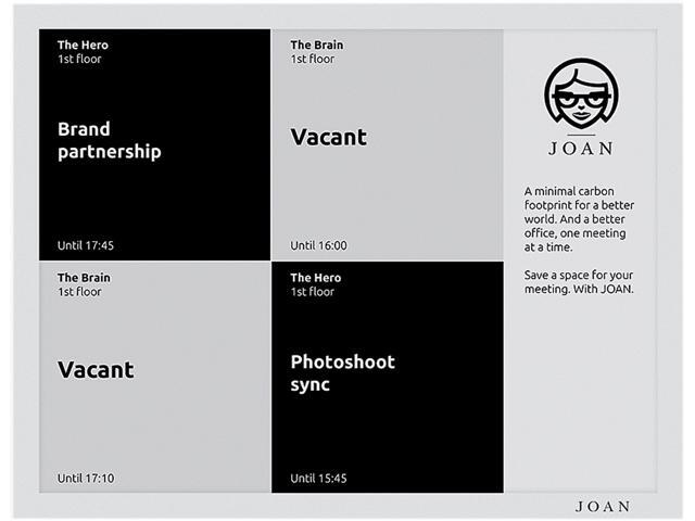 Visionect JOAN Board 13.3" Non-touch Wireless Electronic Room Scheduler – Gray - Newegg.com