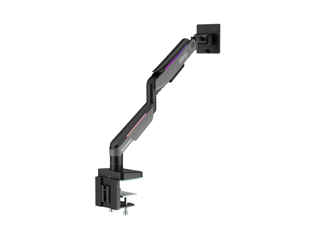 MSI MPG MT201R - Premium RGB Single Monitor Stand Arm, Supports 17-49 ...
